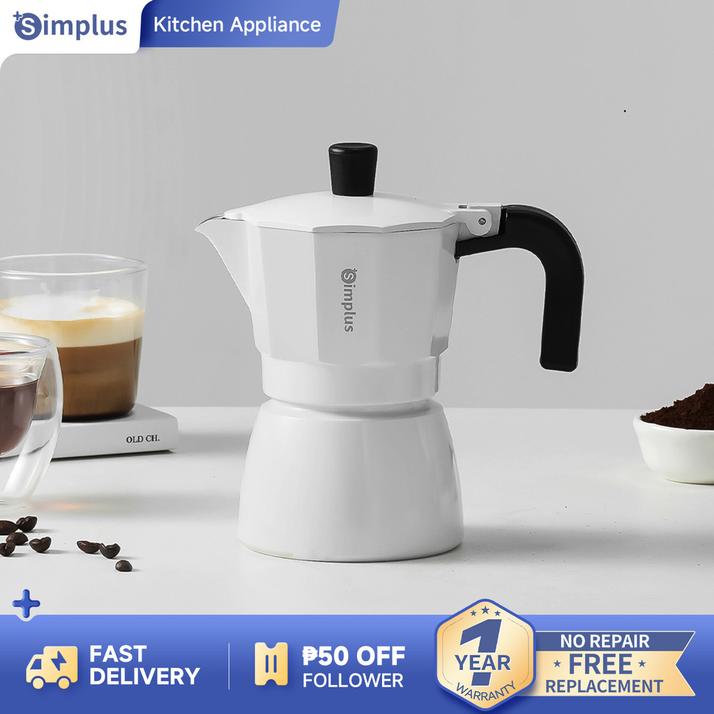 Simplus Moka Pot High-Pressure Extraction Italian Espresso Coffee Maker ...