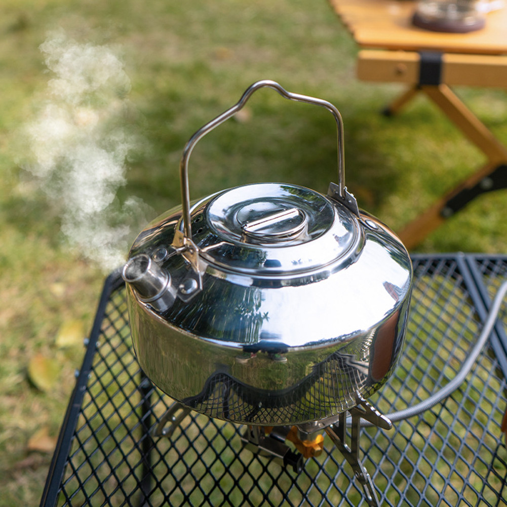 Nobana Portable Camping Kettle Stainless Steel Mini Tea Coffee Pot ...
