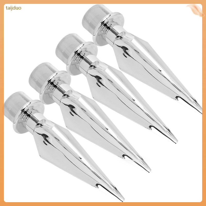 4Pcs Silver na Plastic na Pang-tuktok ng Panloob na Flag Pole para sa ...