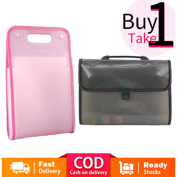 File Organizer Folder Bag Expanded With Handle For Long Bond Paper A4 ...