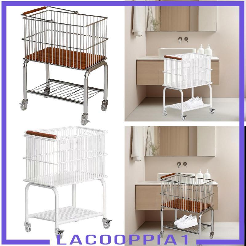[Lacooppia1] Laundry Trolley As A Large Laundry Basket, Storage Trolley ...