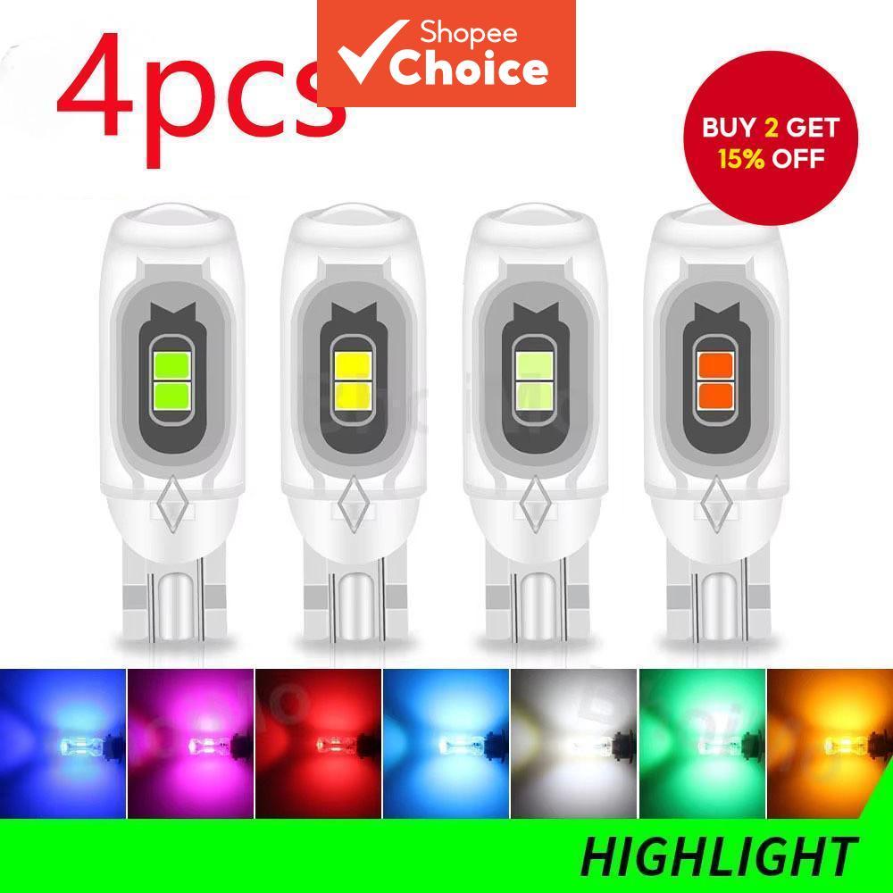 4PCS T10 2835 5SMD W5W LED Flash Strobe Bulbs – 194 WY5W Interior ...