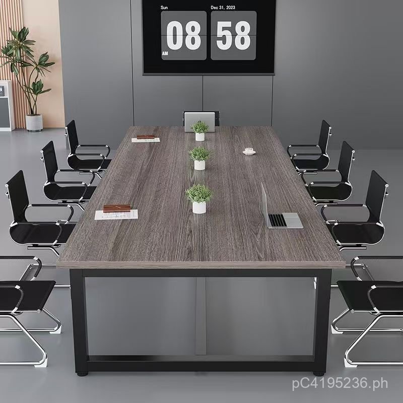 Rectangular Long Table Simple Conference Table Meeting Room Discussion ...