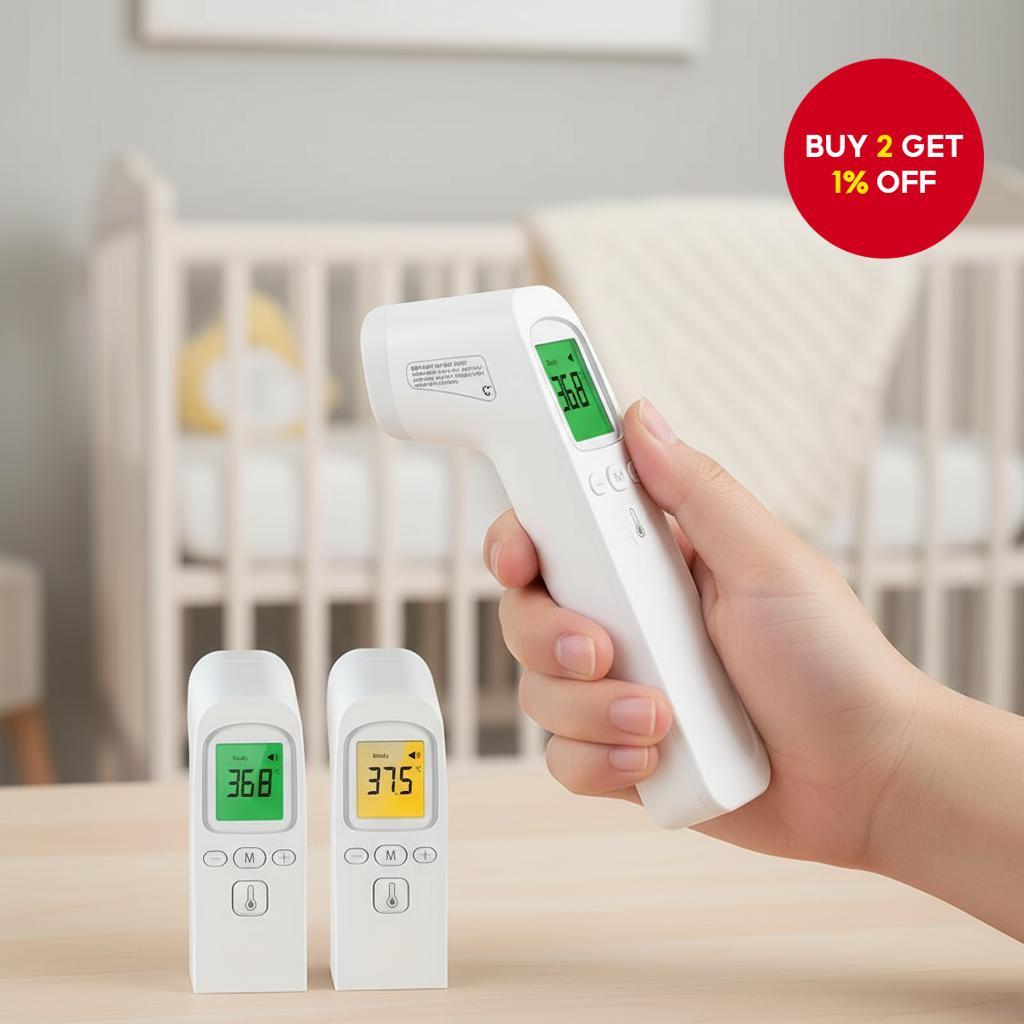 Infrared Digital Thermometer for Adults and Babies – Hands-Free ...