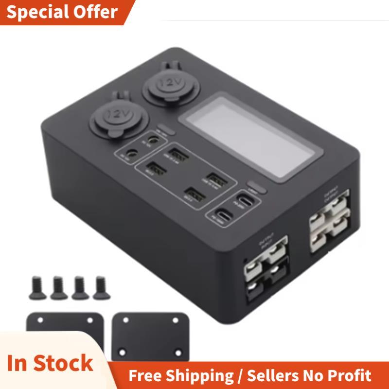 Car USB Charging Hub USB Charging Hub withLED Light & Type C Port USB ...