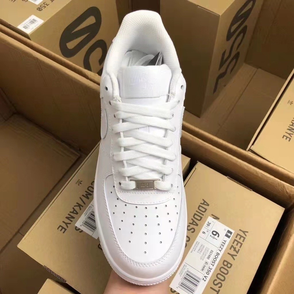 Air Force 1 low triple wite '07 cw22 111 men and women sneakers air ...