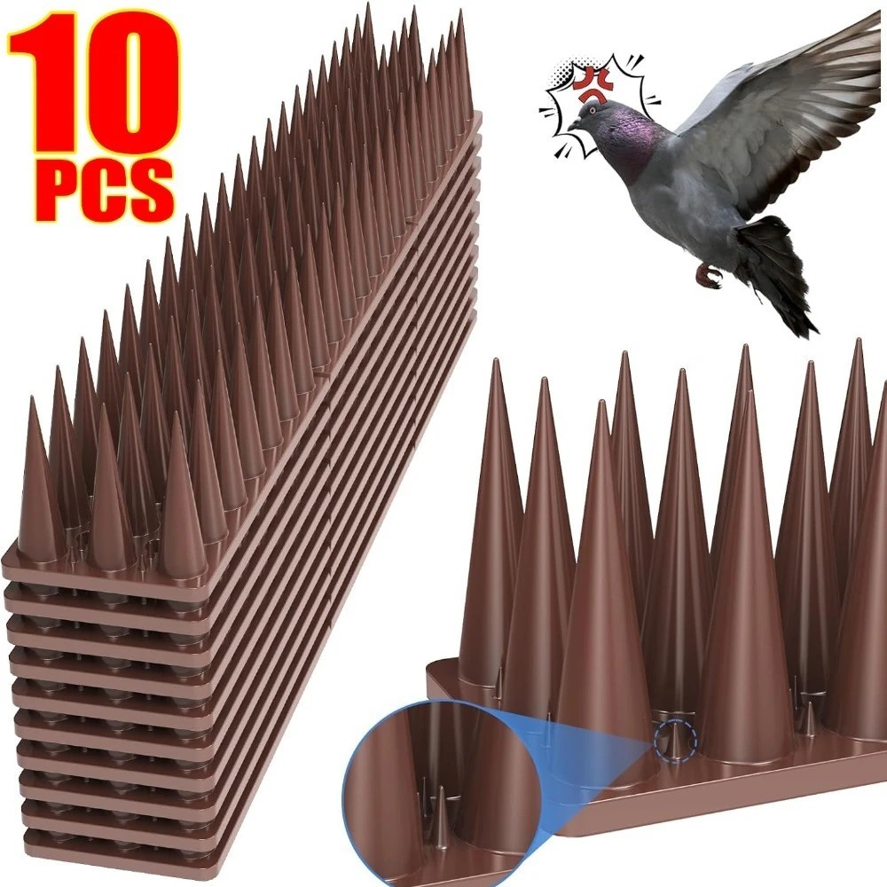 5/10pcs Bird Repellent Spikes Plastic Anti Pigeon Anti Cat Deterrent ...