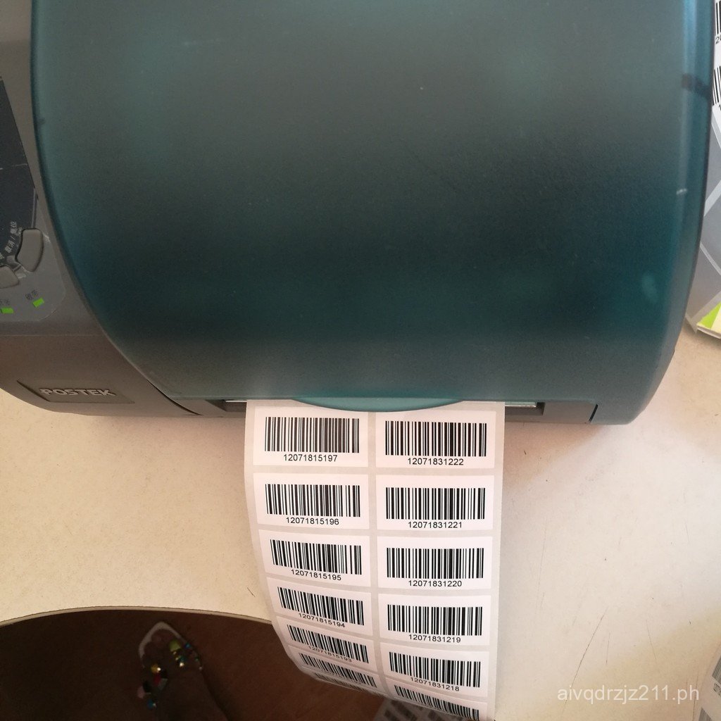 1D 2D Barcode Printing Processing Label Sticker Serial Number Label QR ...