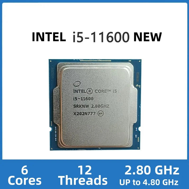 Core I5 - 11600 I5 11600 Cpu Processor 2.80 Ghz 6 Cores 12 Threads 65w ...
