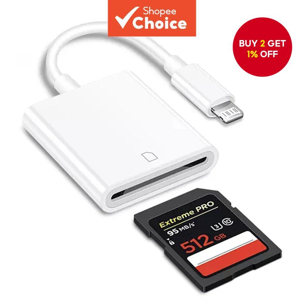 SD Card Reader Memory Card Adapter for iPhone 14/13/12/11 Pro Max to ...