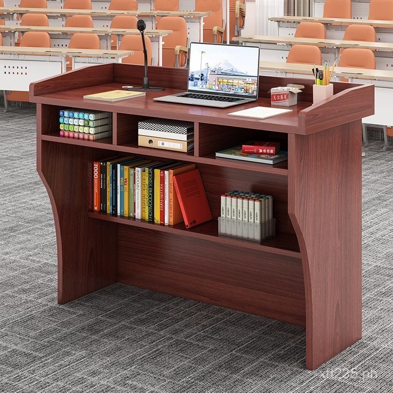 Classroom Lectern School Lecture Desk Multimedia Teacher Speaking Desk ...