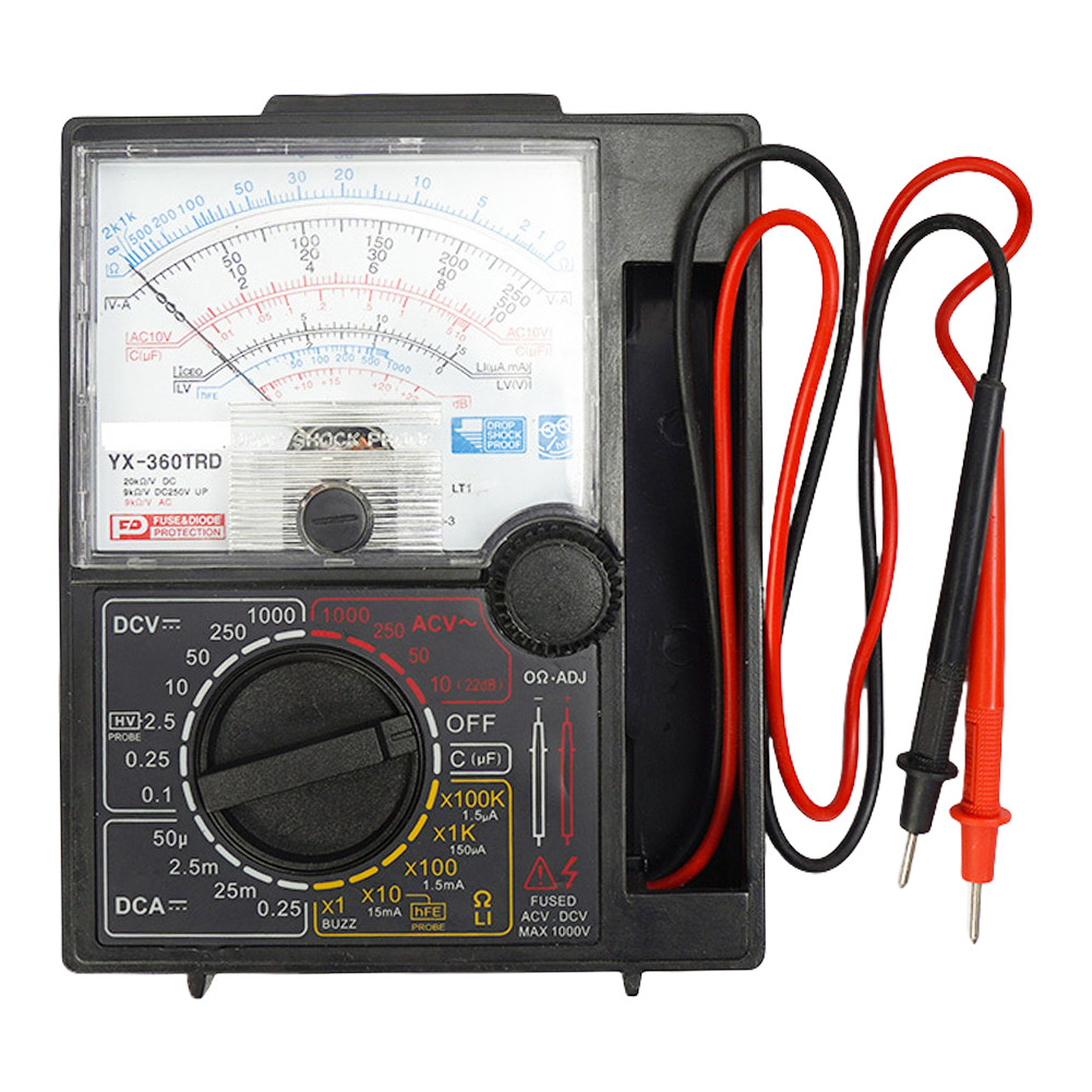 Voltage Current Tester DC 1000V Handheld Pointer Analog Meter Pointer ...