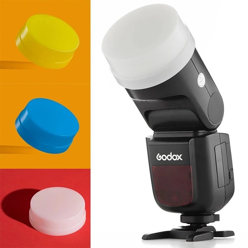 Godox V1 Flash Series Round Head Flash Speedlite Camera Flash Diffuser ...