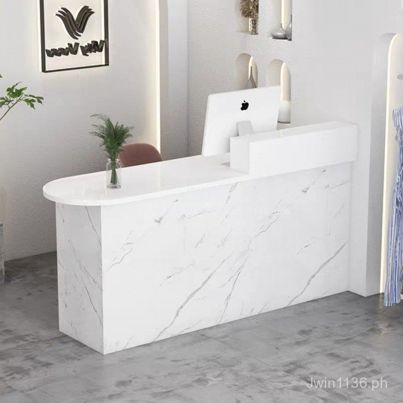 Simple Front Desk Table for Clothing Store, Reception Desk for Beauty ...