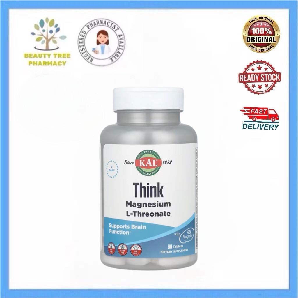 KAL Think Magnesium L-Threonate Magtein 60 Tablets | Shopee Philippines