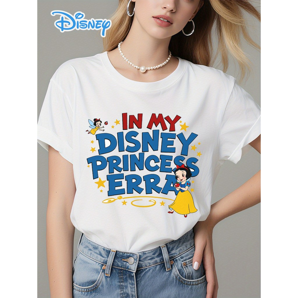 Disney Princess Era Graphic T-Shirt - Cute Snow White Cartoon Design ...