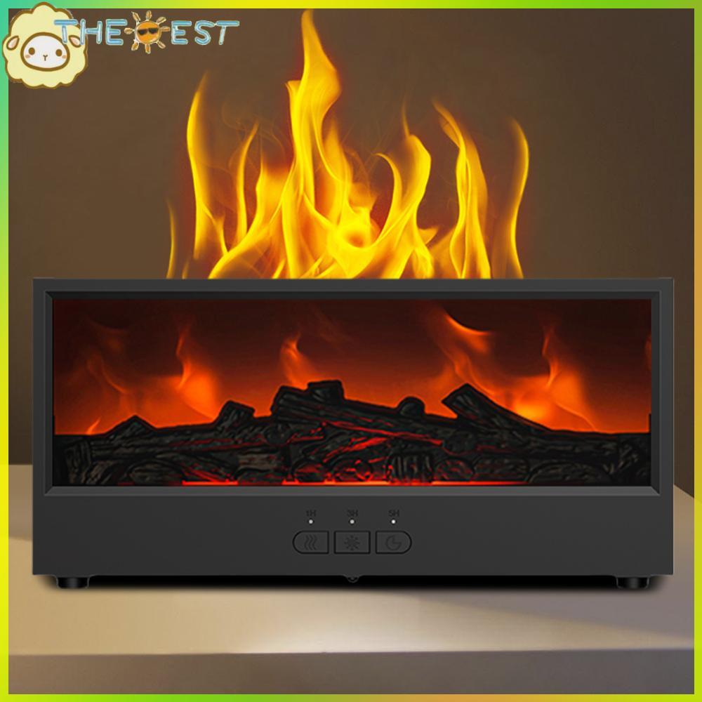 COD⭐ Dynamic Flame Fireplace Aromatherapy Diffuser Timer and Auto Off ...