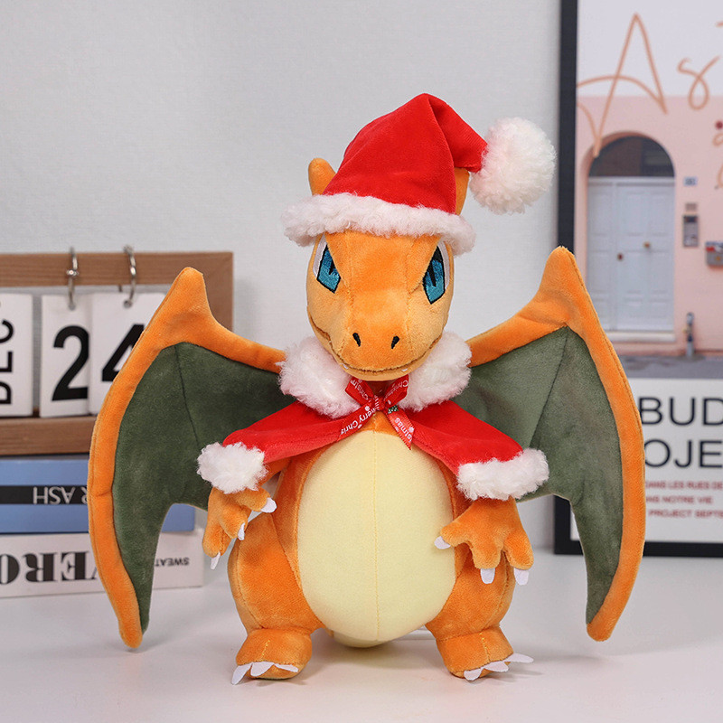 2025 New Style Pokemon 28cm Christmas Style Charizard Fire-breathing ...