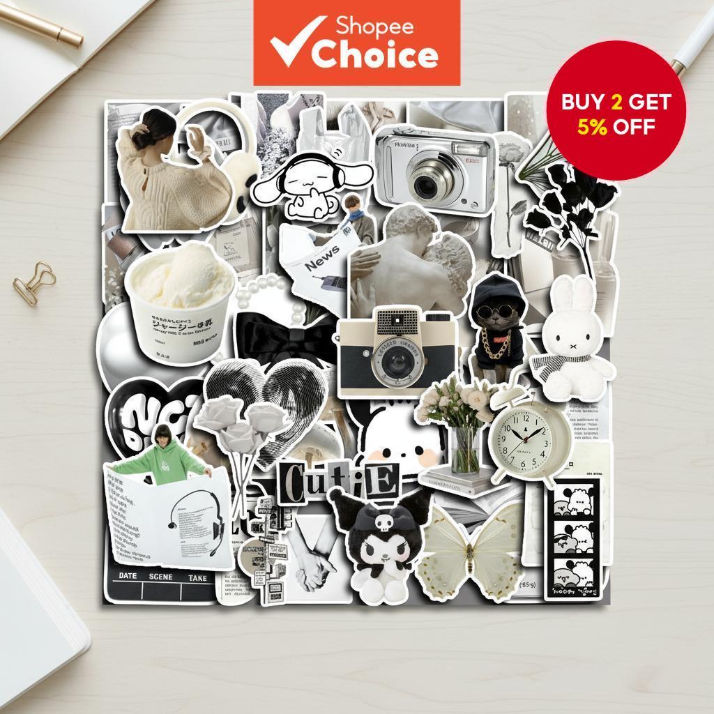50pcs Cold Ins Stickers for DIY Computer Laptop Washi Scrapbooking Arts ...