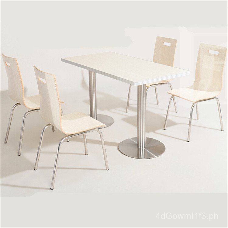 Fast Food Dining Table and Chairs KFC Canteen Dining Table Milk Tea ...