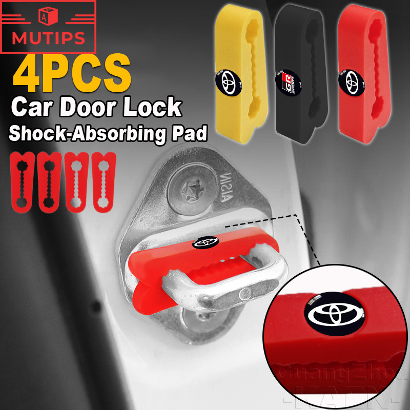 Toyota Car Door Lock Shock Absorber Pad Silicone Bumper Strip Door Lock ...