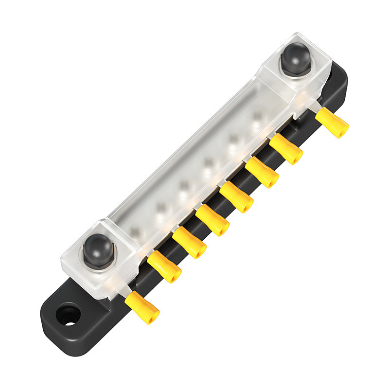 RV Yacht Single Row 6-Channel Busbar DC 150A High Current Busbar 48V ...