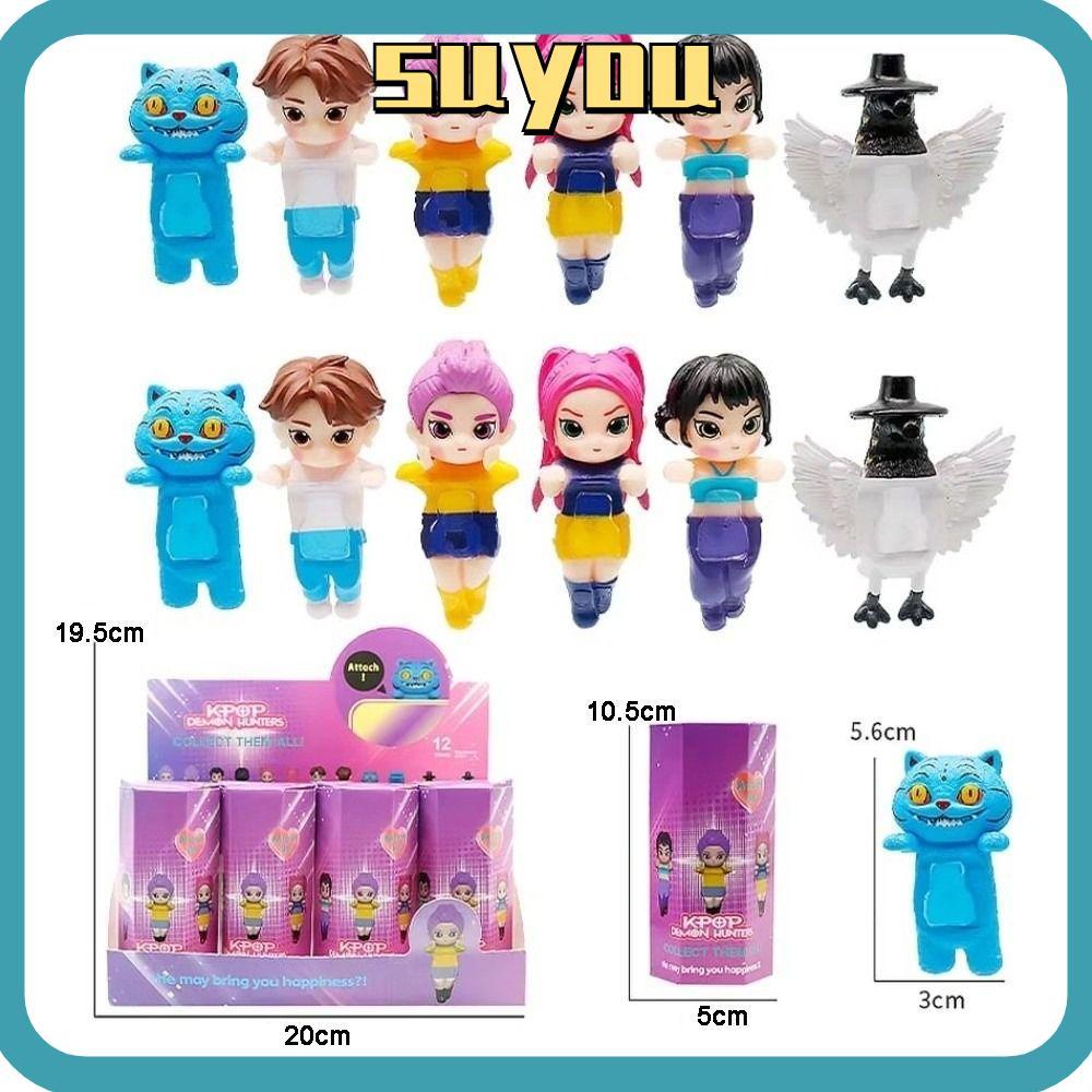 SUYO 12pcs/set K-pop Demon Hunters Anime Figure, Saja Boys Rumi Mira ...