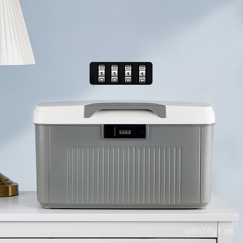 Lockable Storage Box for Home Valuables, Plastic Lockbox, Privacy ...
