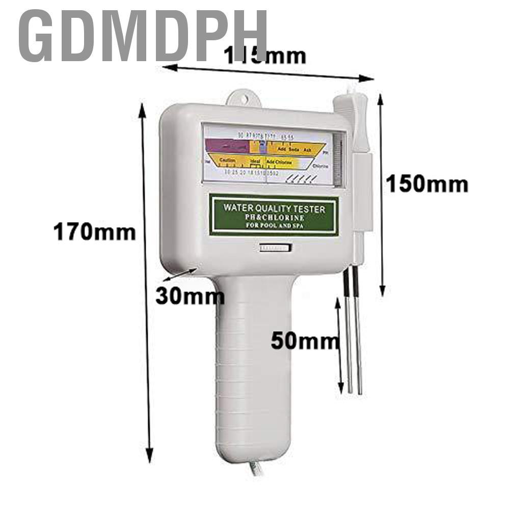 gdmdph Chlorine Testing Device 2-in-1 Water Content Measuring Machine ...