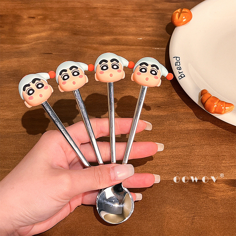 New Crayon Shin-chan Cartoon Spoon for Children and Babies Home ...