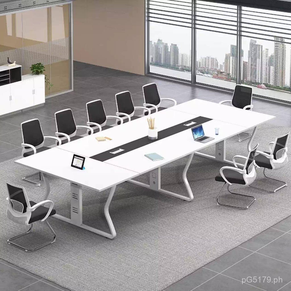 Training table negotiation chair, white, modern minimalist, small size ...