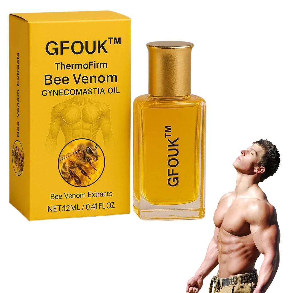 ThermoFirm Bee Venom Gynecomastia Oil, 2025 New Chest Muscles Bee Venom ...
