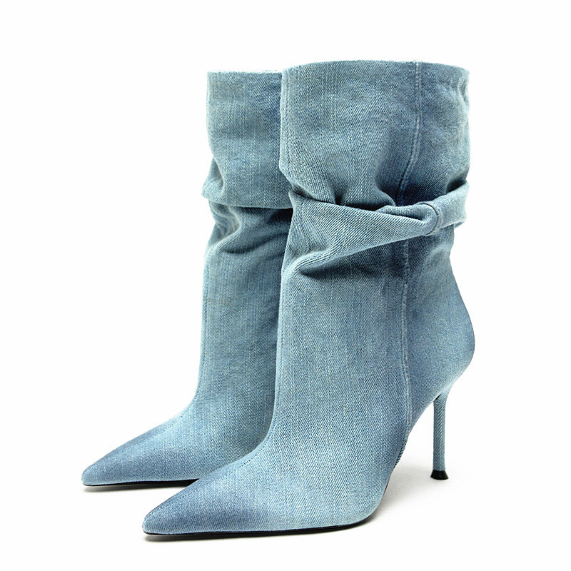 ZA Denim Autumn/Winter 2024 Women's Pointed Toe Stiletto Ankle Boots ...