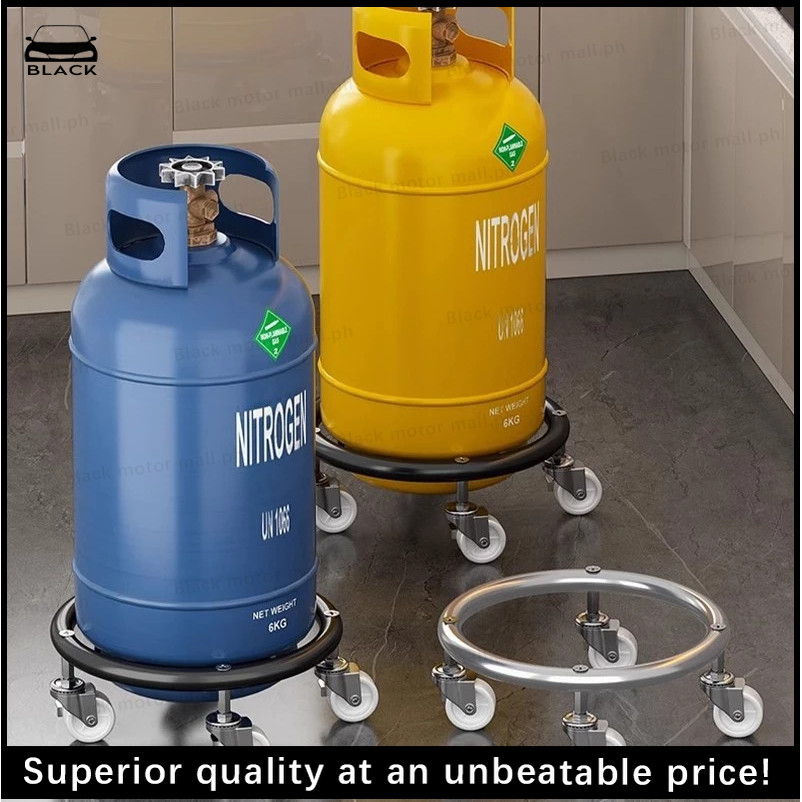 Gasul Rack Stand with wheels Gas Tank Holder Landege Propane Gas BK ...