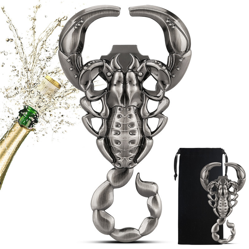 Wine Beer Opener with Scorpion Shape Metal Soda Bottle Corkscrew Party ...