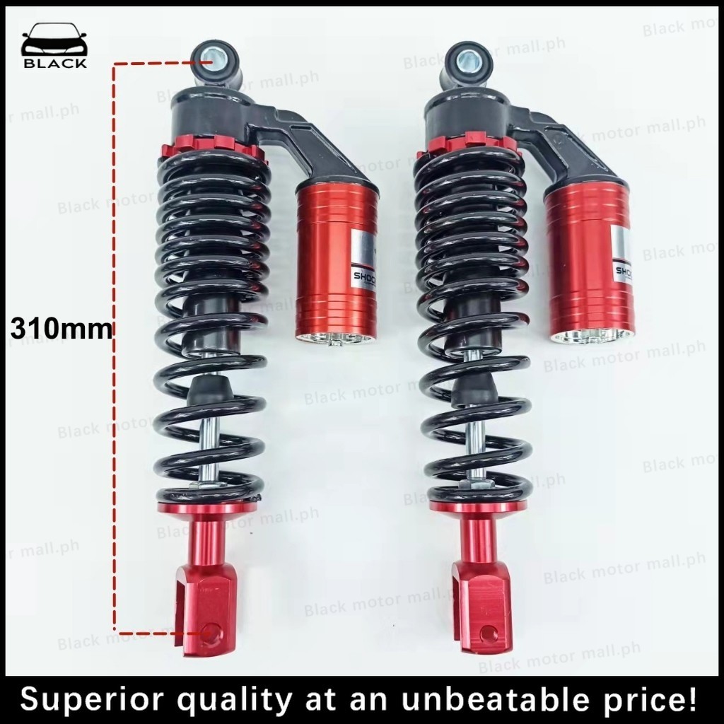HONDA CLICK V1 V2 V3 REAR SHOCK GAS ABSORBER W/ BASO 330MM Red & BLACK ...
