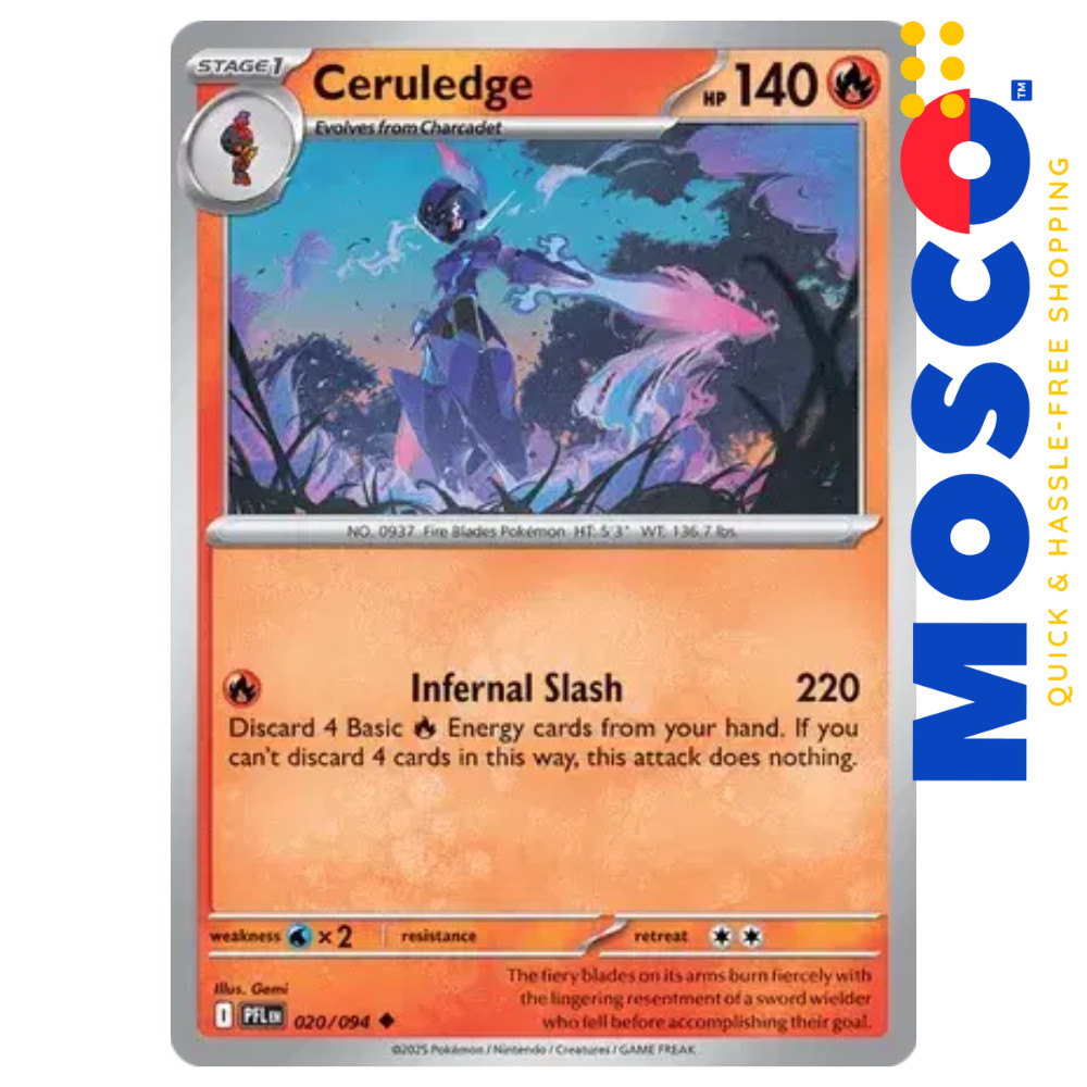Ceruledge - 020/094 ME02 Phantasmal Flames | Pokemon TCG | Shopee ...