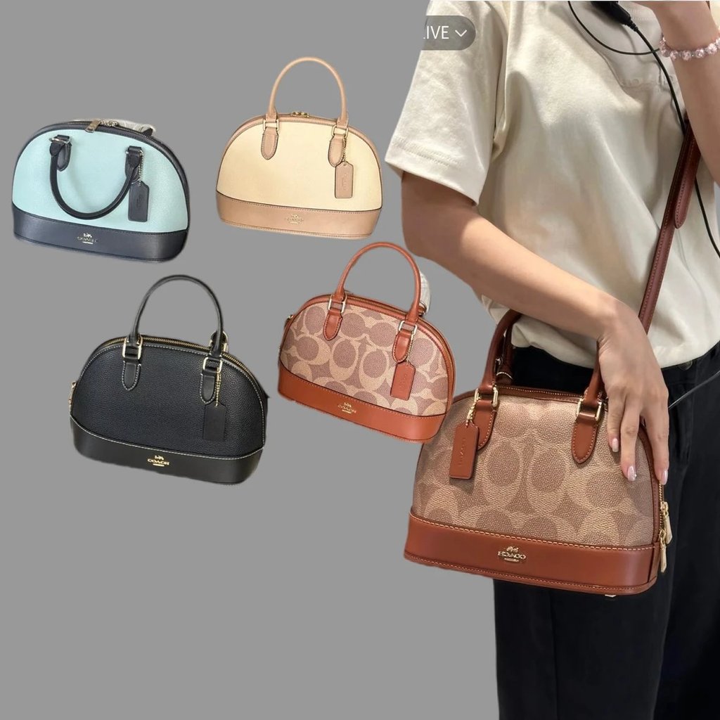 Coach Coach 2025 New Style Sabrina Shell Bag Shoulder Portable ...