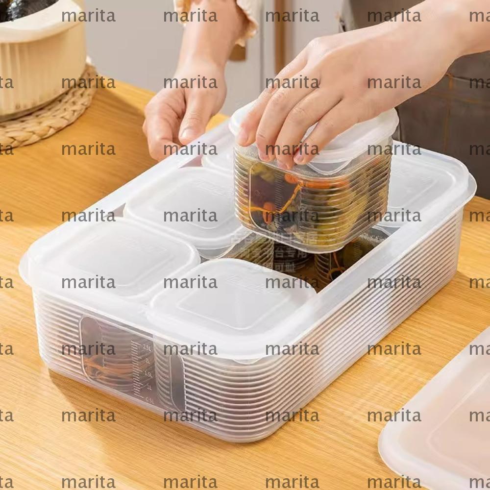 MARITA Refrigerator Storage Box, Fresh Preservation Transparent Fridge ...