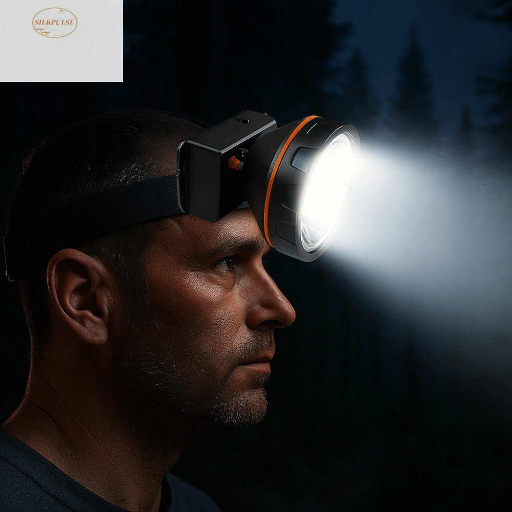 SILKPULSE Fishing Head Lamp, Waterproof High Power LED Headlights ...