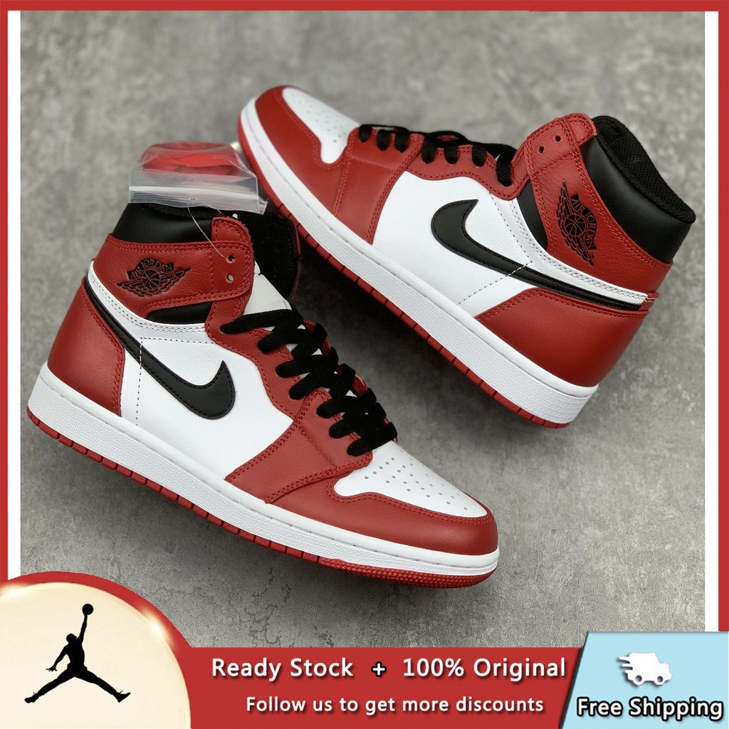 *Ready Stock* Nike Air Jordan 1 retro high og Chicago AJ1 Men's Running ...