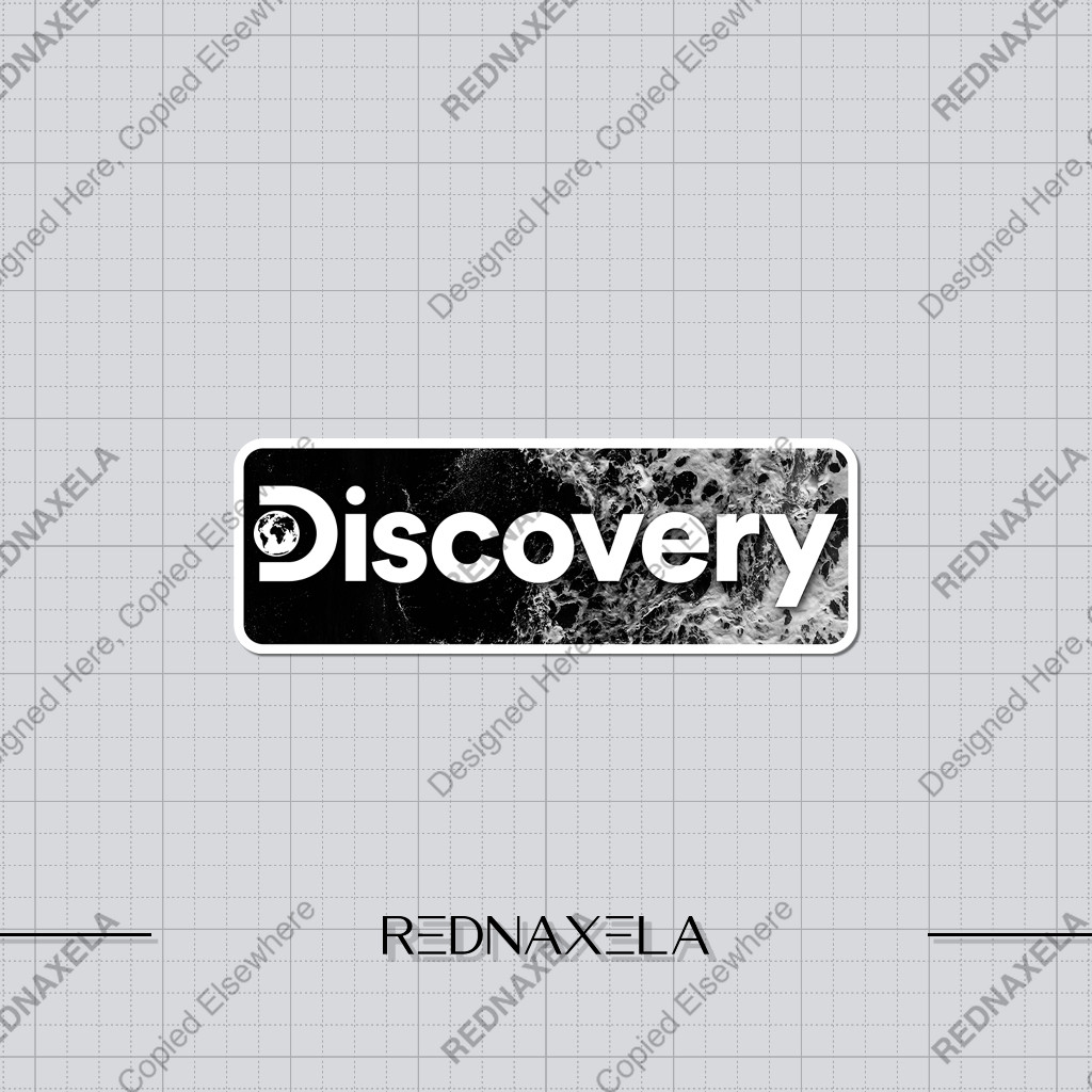 Discovery Logo Splash BG Vinyl Sticker Outdoor Waterproof Suitcase ...