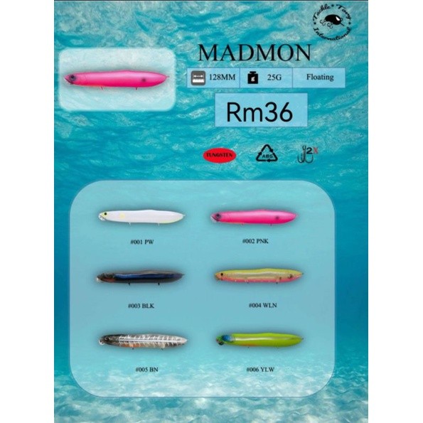 TACKLE TORY Madmon Pencil (Iron mouth) | Shopee Philippines