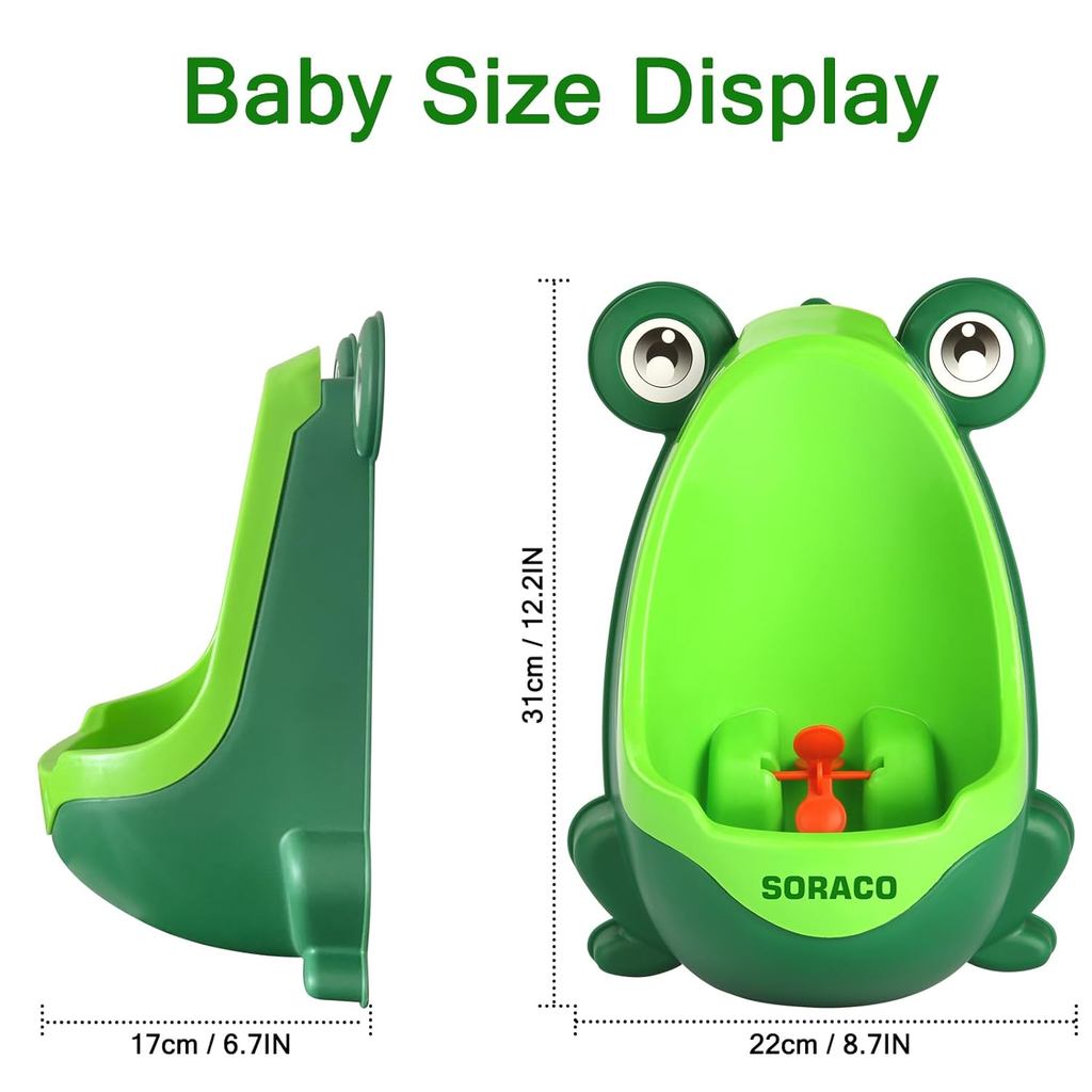 Soraco Frog Potty Training Urinal for Toddler Boys with Funny Aiming ...