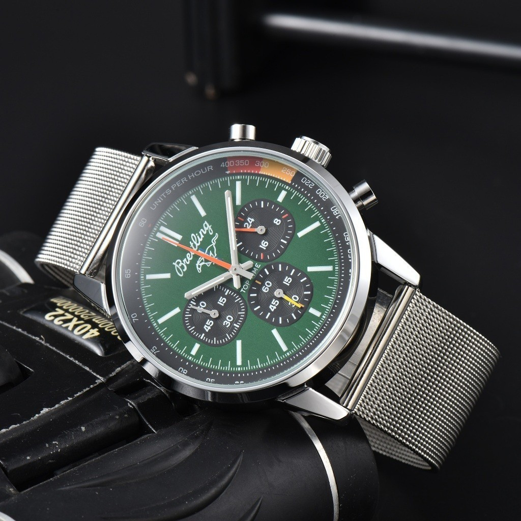 Breitling Century Elf Quartz Movement Three Eyes Six Hands Stainless ...