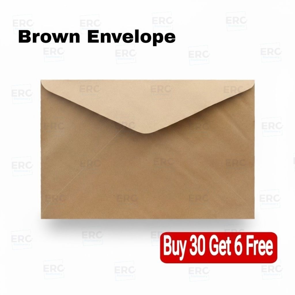 Buy-30-Get-6 Free ERC Brown Document Envelope Short & Long Expanding ...