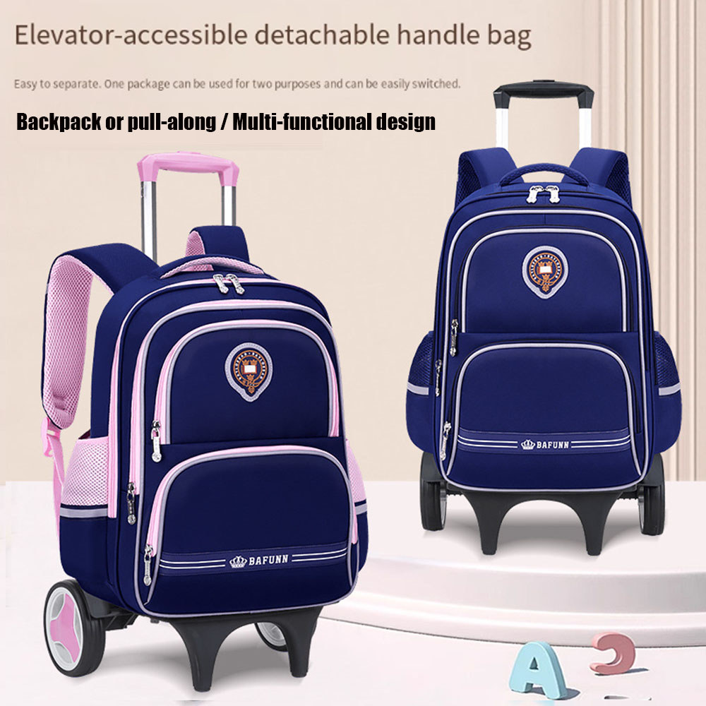 Children School Backpacks with Wheels School boy Bags For Girls Wheeled ...