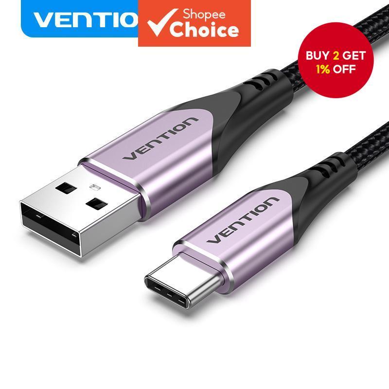 Vention USB Type C Cable Quick Charge Nylon USB A to USB C Cable 3A ...