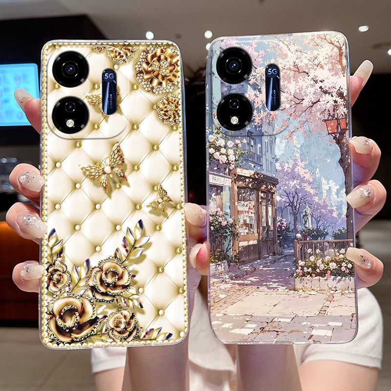 Phone Case For Itel P55 5G/Power P55 5G Shockproof TPU Clear Cover ...