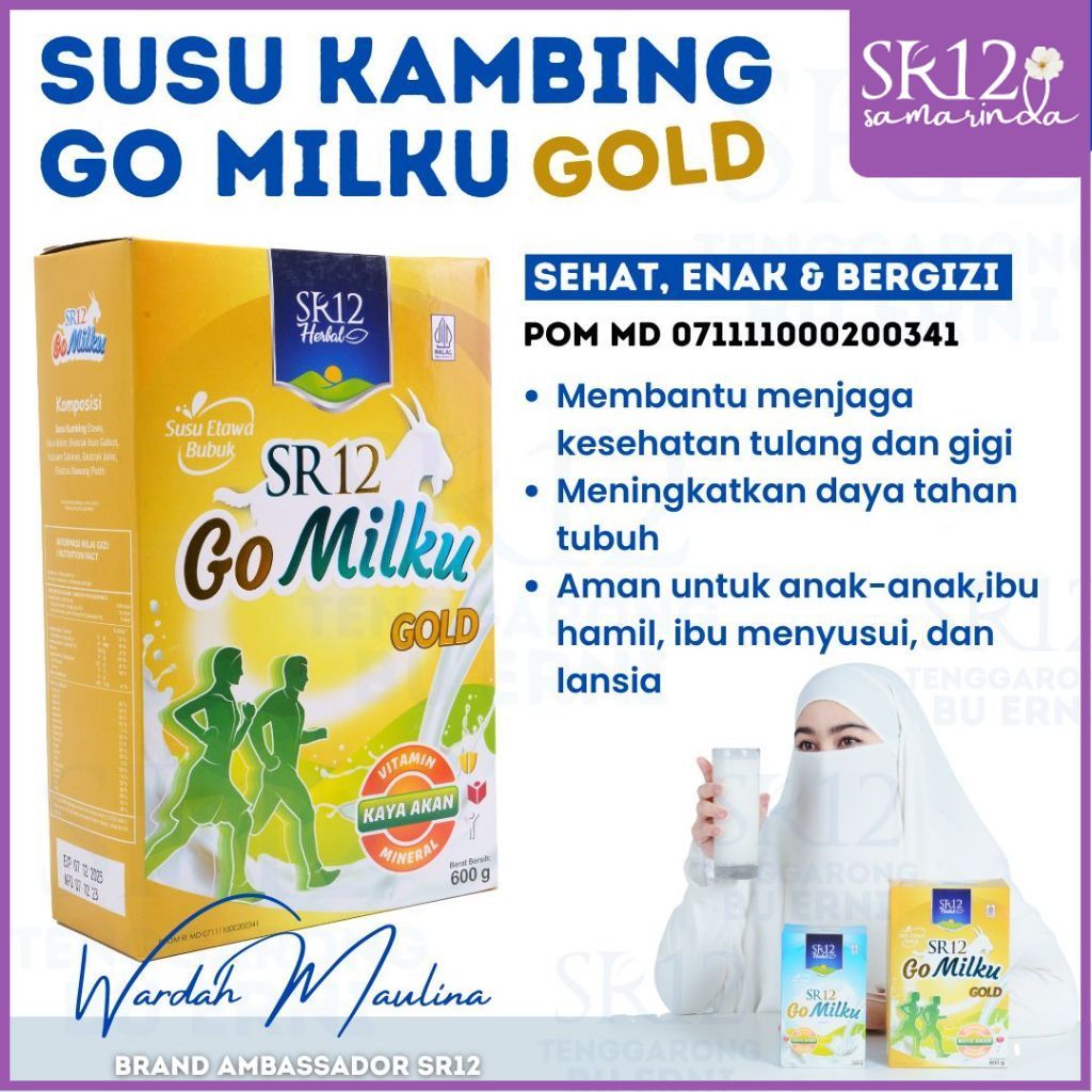 Gomilku SR12 Etawa Goat Milk Go Milku BPOM Health Immunity Low Bones ...